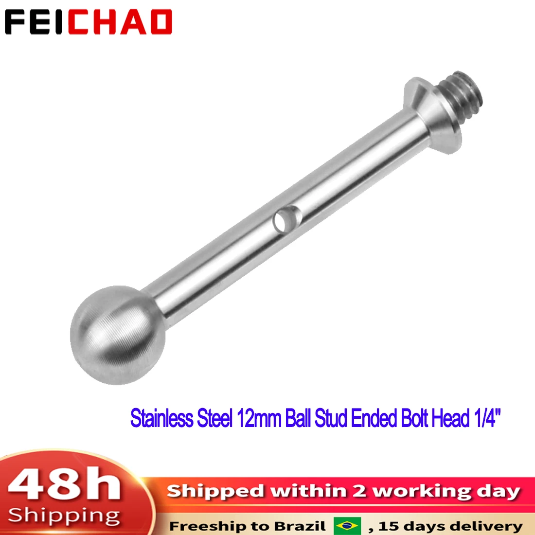 Stainless Steel Arm Extension Rod | Stainless Steel Ball Head 12mm ...