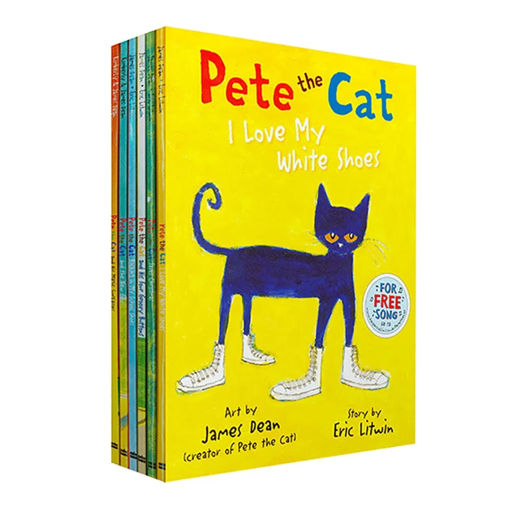 Pete-The-Cat-Picture-Books-Kids-Babies-Famous-Stories-Learning-English ...