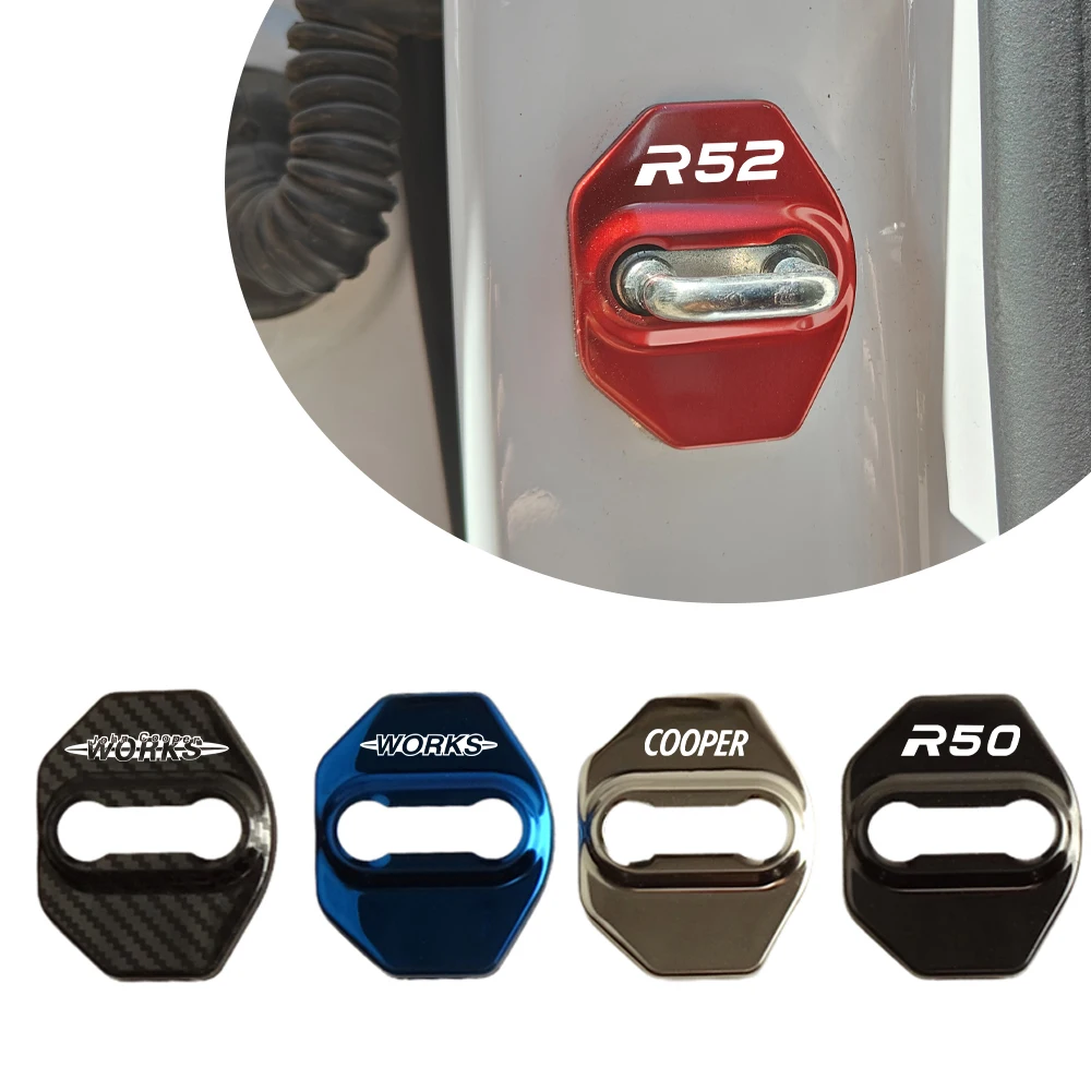 2PCS-Car-Door-Lock-Cover-For-Mini-Cooper-S-R50-R52-R53-2002-2003-2004 ...