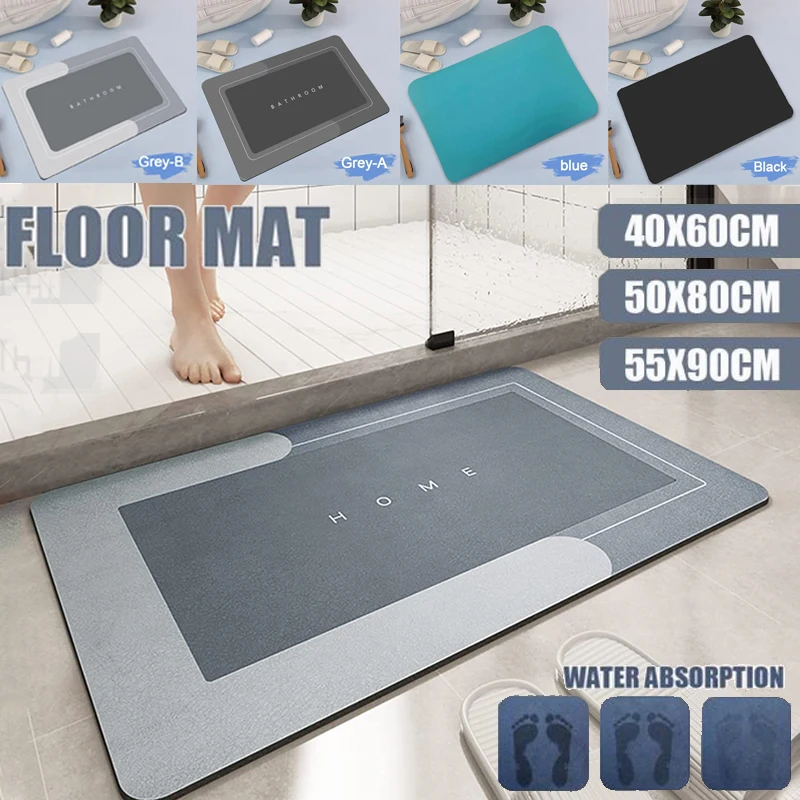 Super-Absorbent-Bathroom-Mat-Non-slip-Toilet-Non-slip-Bathtub-Mat ...