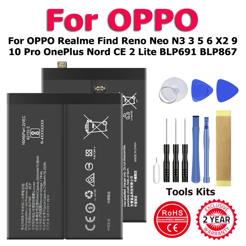 BLP917-BLP899-BLP789-Battery-For-OPPO-Realme-Oneplus-Reno-Find-GT-4-4SE ...