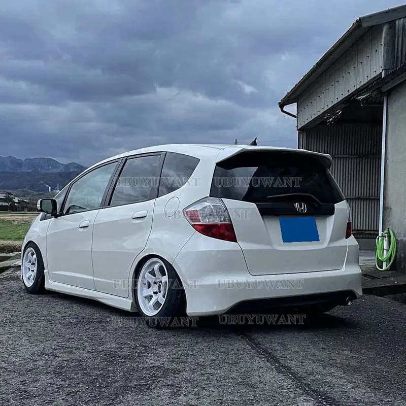 For-Honda-Jazz-Fit-Spoiler-High-Quality-ABS-Material-Car-Rear-Wing ...