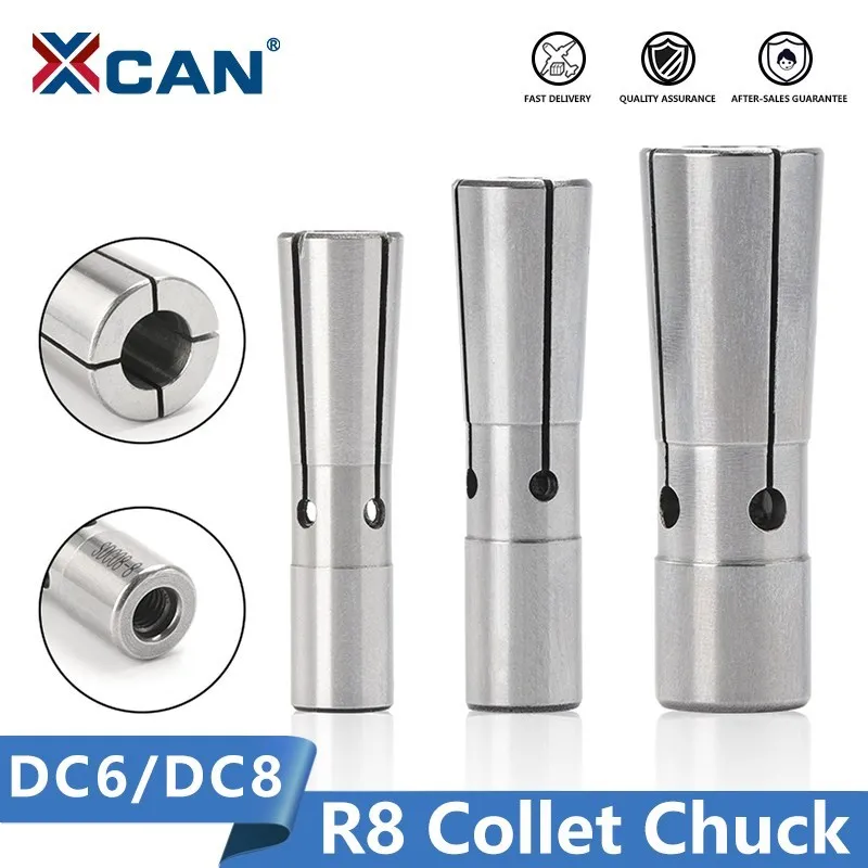 XCAN-R8-Collet-Chuck-DC6-DC8-Collet-Milling-Machine-R8-Collet-Clamping ...