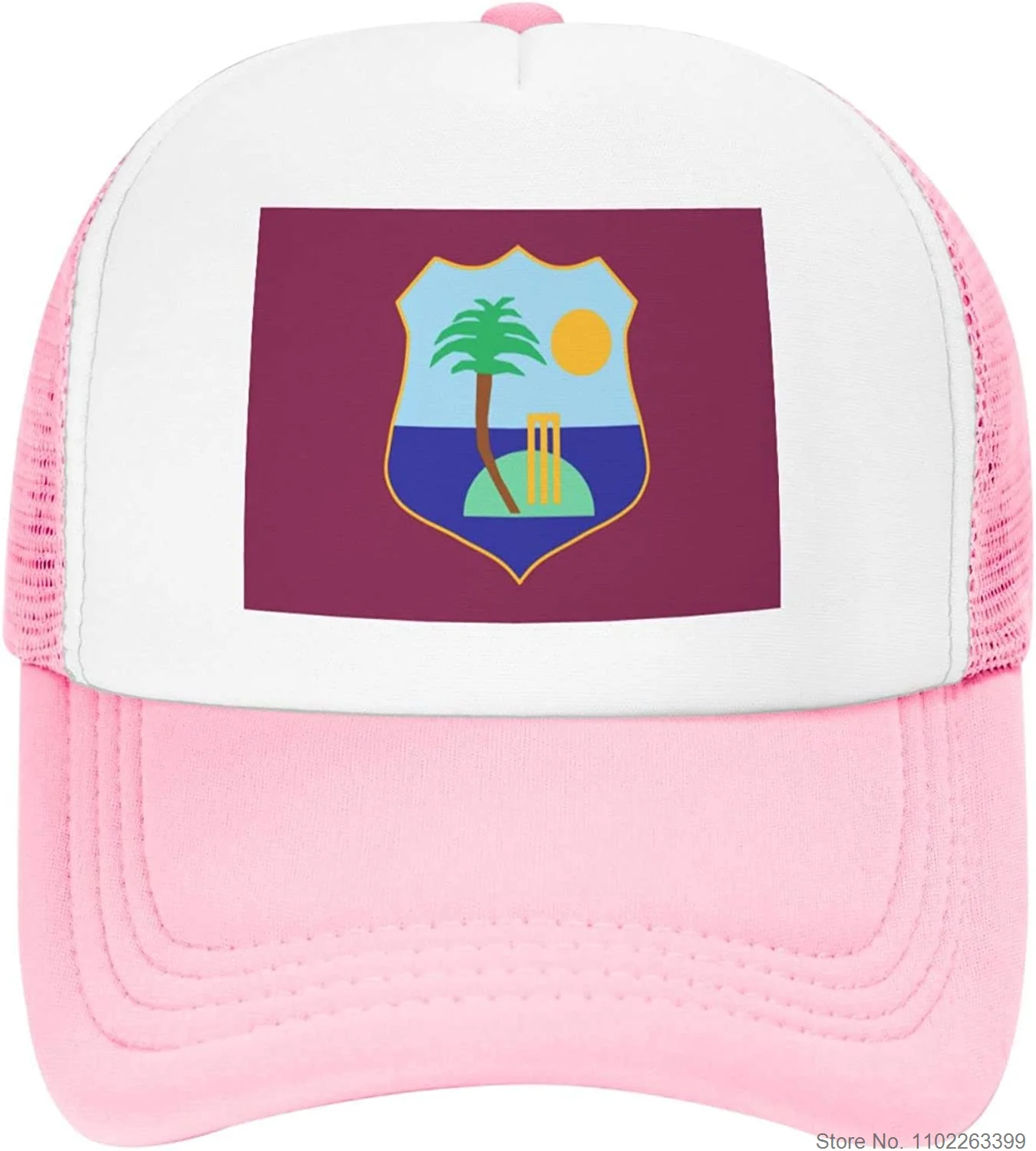 West-Indies-Cricket-Board-Flag-Baseball-Cap-for-Kids-Girls-Boys-Trucker ...