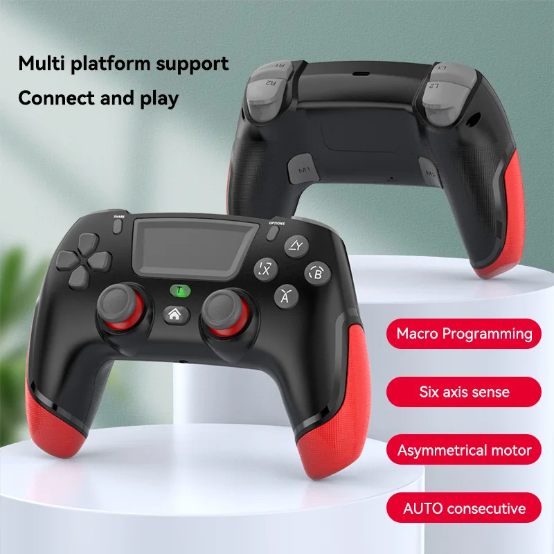6 axis gamepad controlador para ps4 ns switch 360 graus bluetooth ...