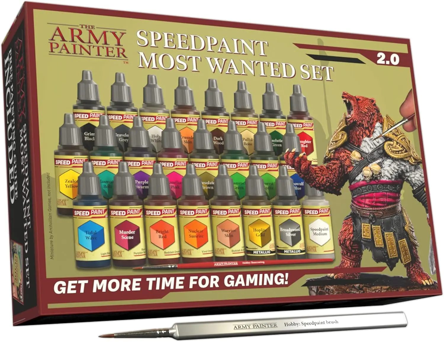 The Army Painter Speedpaint Most Wanted Set 2.0+, Kit de pintura modelo ...