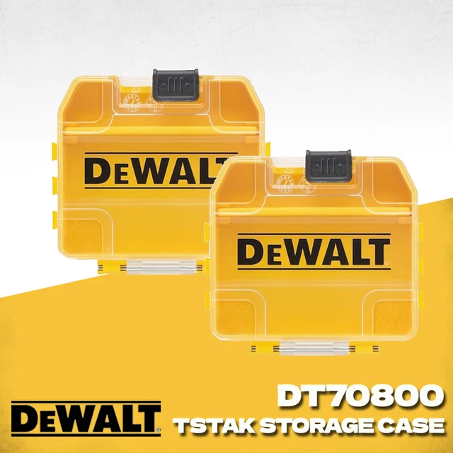 DEWALT TSTAK Tough Storage Case Screwdriver Bit Parts Storage Box ...