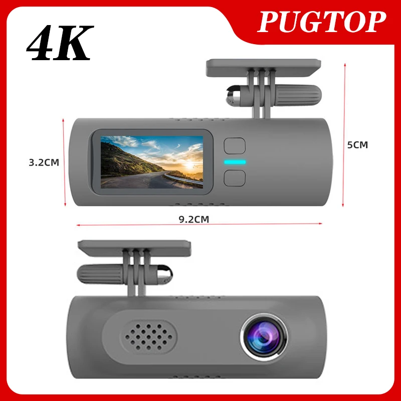 PUGTOP-4K-Car-Dash-Cam-L3-UHD-Driving-Recorder-Panoramic-Night-Vision ...