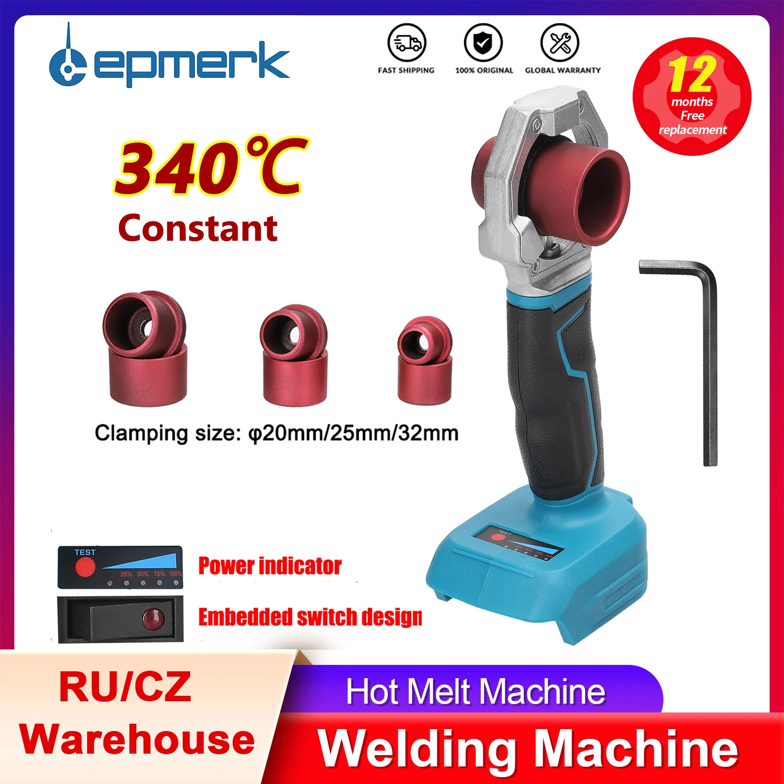 Pipe Welding Machine Rechargeable Hot Melt Machine Cordless Water Pipe ...