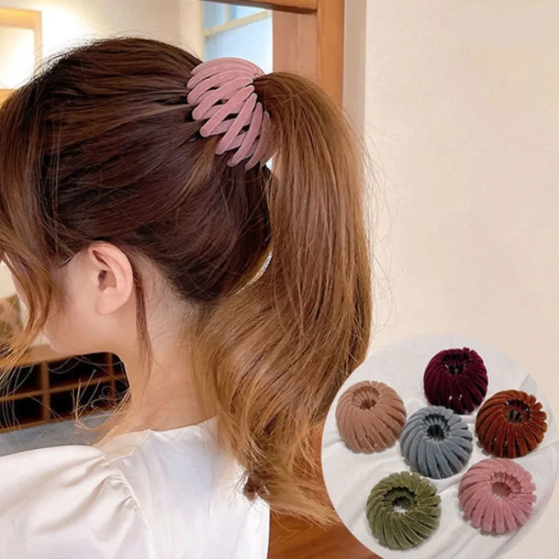 Delysia-King-Temperament-flocking-hair-ring-hair-curler-girls-tied-high ...