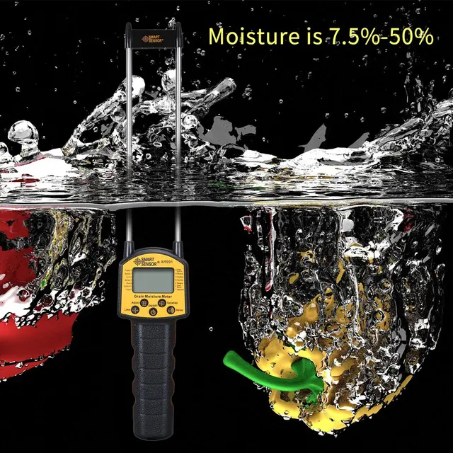 SMART SENSOR AR991 Professional Digital Grain Moisture Meter for Corn ...