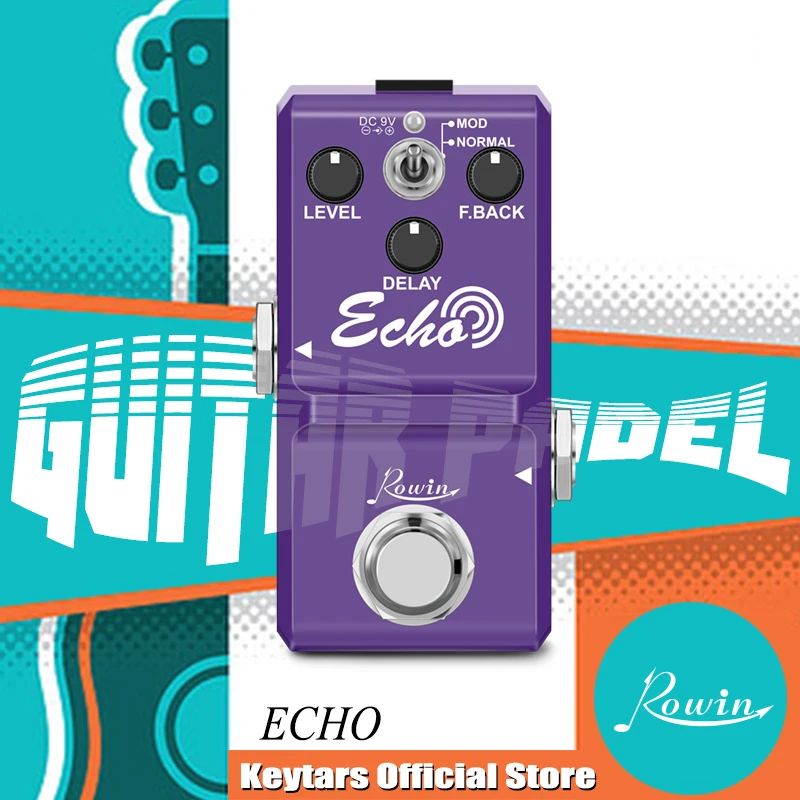 Rowin-Guitar-Dealy-Effect-Pedal-Vintage-Delay-Guitar-Pedals-Mini-Echo-Machine-Effect-With-2 ...
