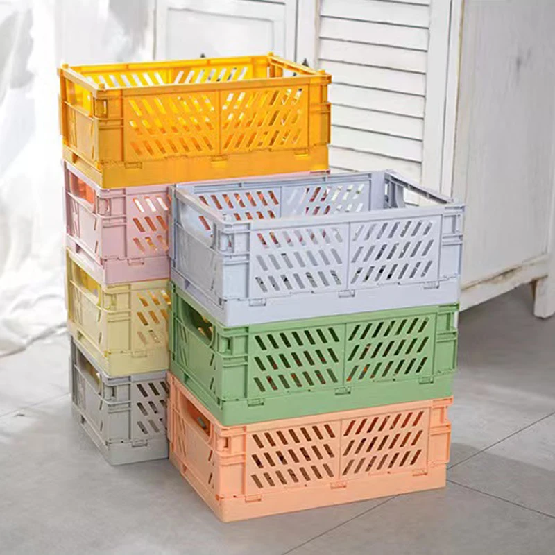 Creative-Foldable-Crate-Storage-Boxes-Desktop-Collapsible-Crate ...