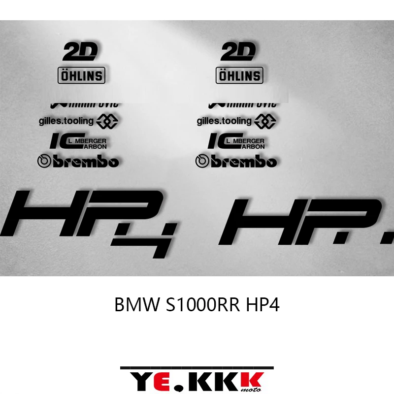 For Bmw S1000rr Hp4 Sticker Decal Lower Fairing, Lower Shell Sticker ...