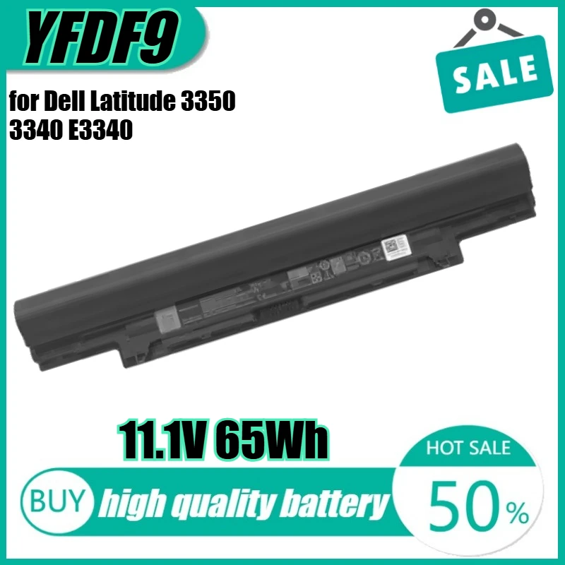 11.1V 65Wh YFDF9 Laptop Battery for Dell Latitude 3350 3340 E3340 E3350 ...