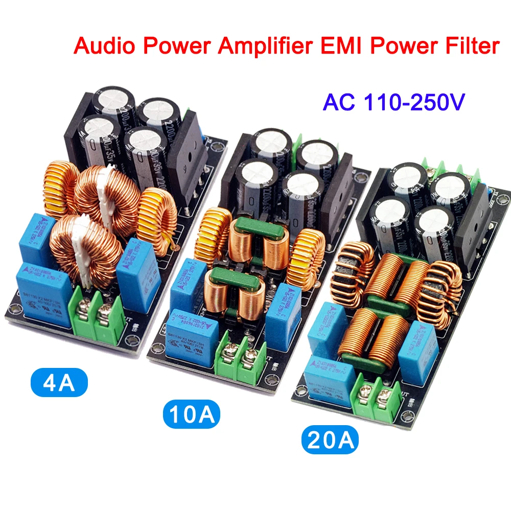 4A-10A-20A-AC-Power-Filter-EMI-Electromagnetic-Interference-Filter-EMC ...