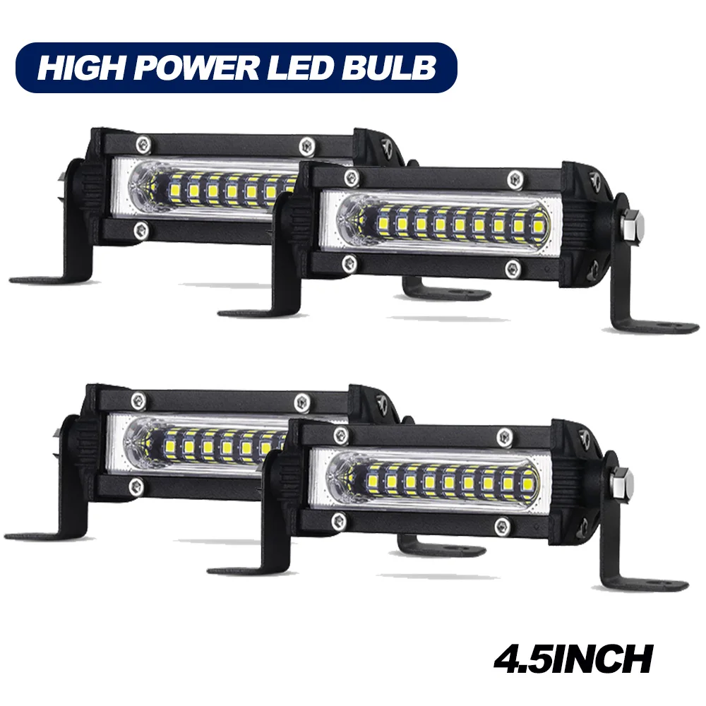 12V 24V LED Auto Offroad Spot Flood Combo LED Light Bar Work Light for ...