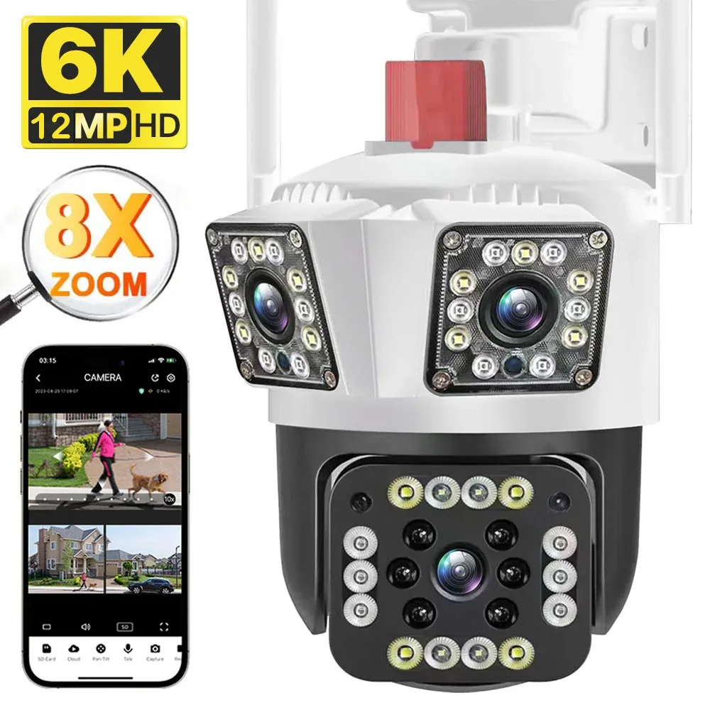 Waterproof-Security-CCTV-Video-Surveillance-Camera-3-Lens-AI-Auto ...