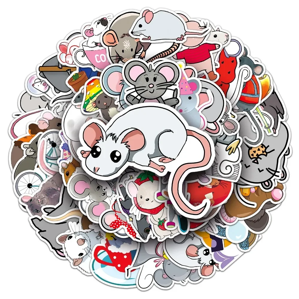 10-50Pcs-Cute-Cartoon-Mouse-Stickers-Waterproof-Decal-Skateboard-Guitar ...