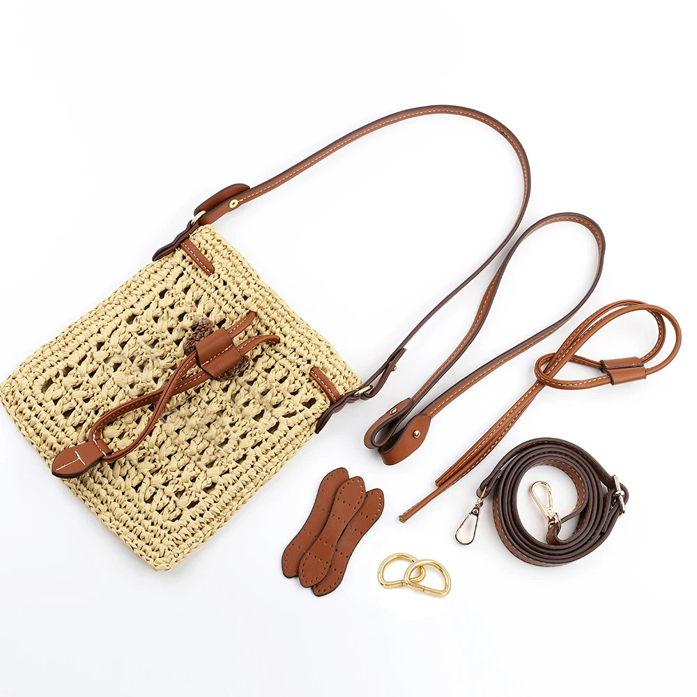 PU-Leather-Hand-woven-Crochet-Handbag-Tote-Shoulder-Strap-Bags-Acess ...
