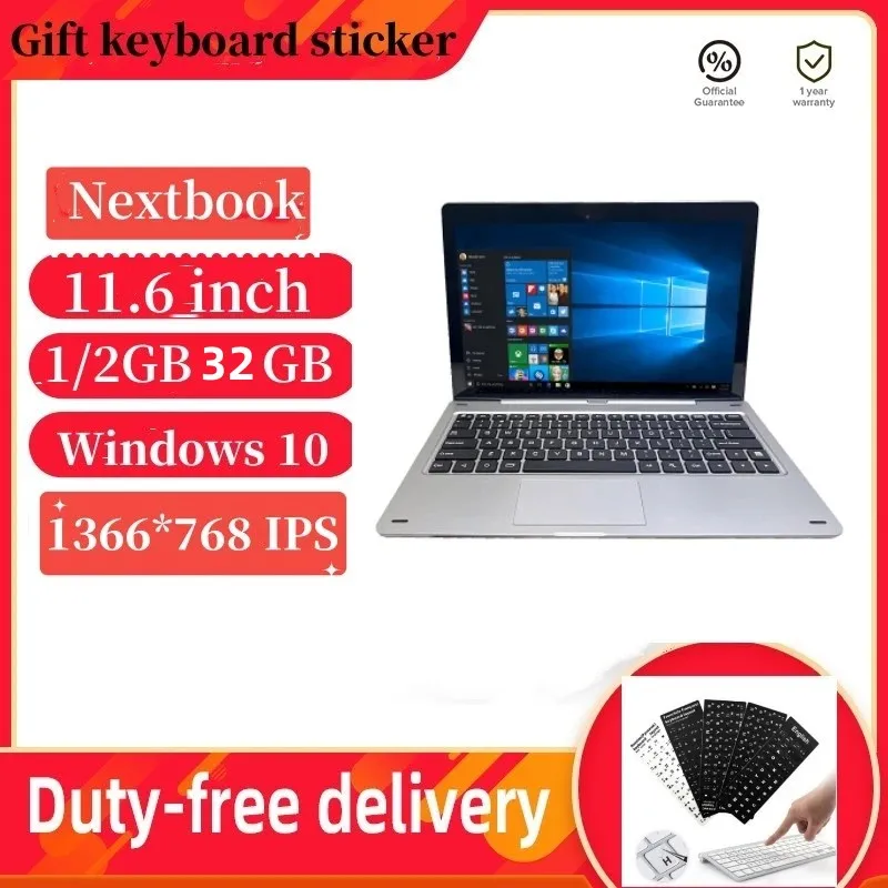 11-6-Inch-Windows-10-Tablets-PC-With-Keyboard-1-2GB-RAM-64GB-ROM-Multi ...