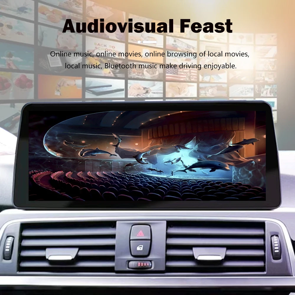 Автомобильный мультимедийный плеер Android 14 DSP 12,3 дюйма для BMW X3 ...