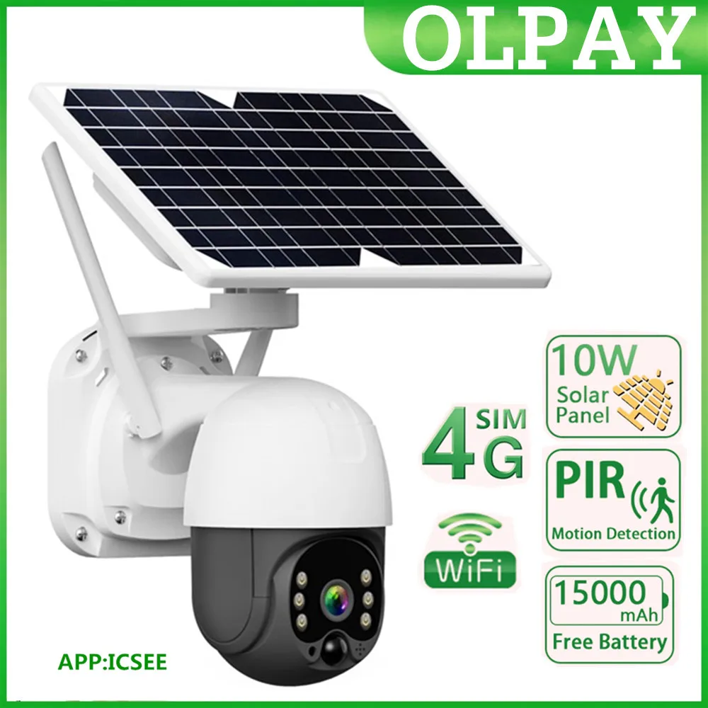 Outdoor-4G-SIM-Card-Solar-Camera-Security-Surveillance-5MP-15000mAh-PTZ ...