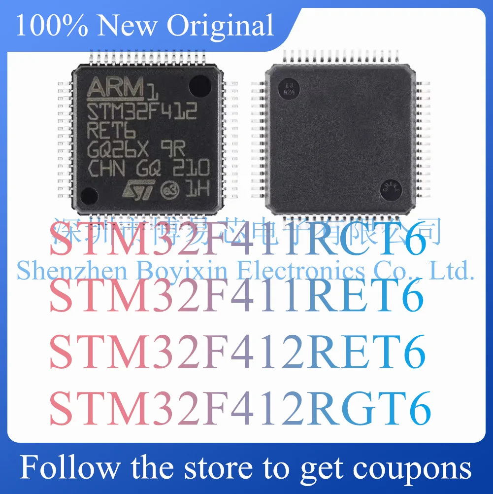 NEW-STM32F411RCT6-STM32F411RET6-STM32F412RET6-STM32F412RGT6-Original ...