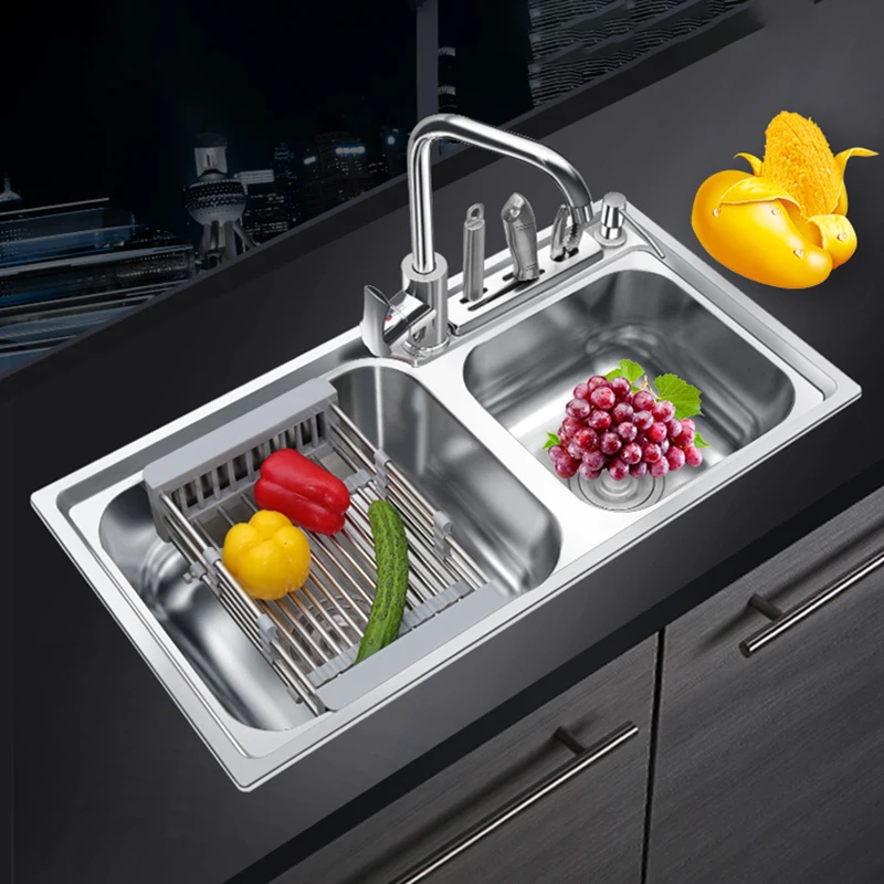 Undermount Kitchen Sinks With Drainboard