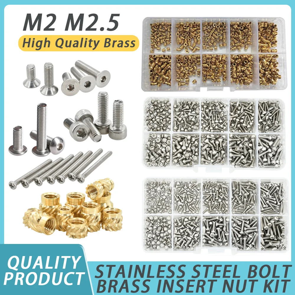 Kit-de-tornillos-de-tapa-hexagonal-M2-M2-5-Perno-de-acero-inoxidable ...