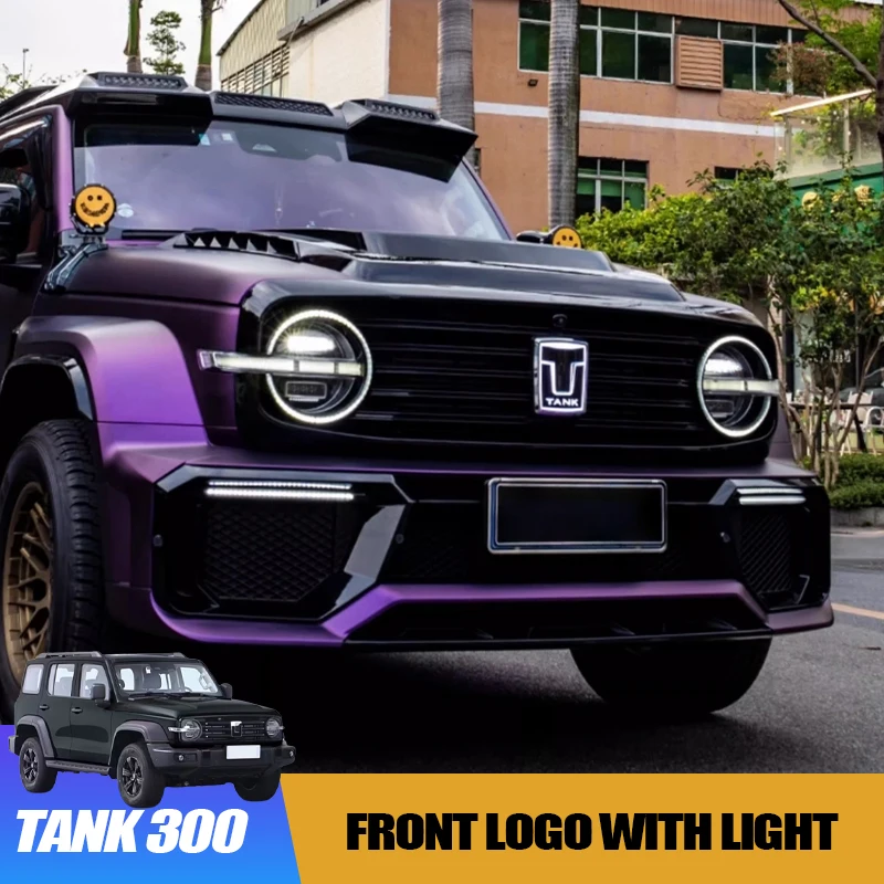 Car Front Logo with Light for Great Wall GWM WEY TANK 300 Tank400 ...