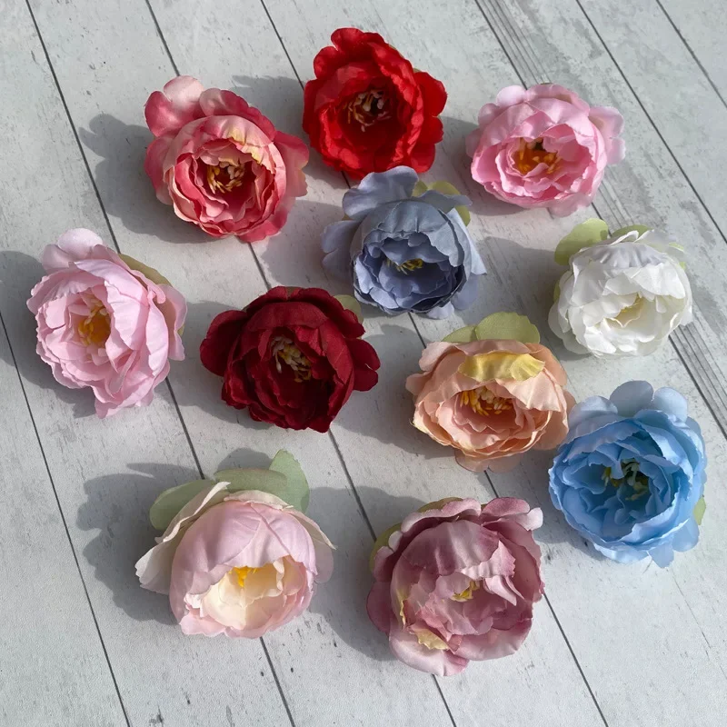 20PCS-6CM-Nordic-Style-Artificial-Retro-Camellia-Bud-Rose-Head-DIY-Sen ...