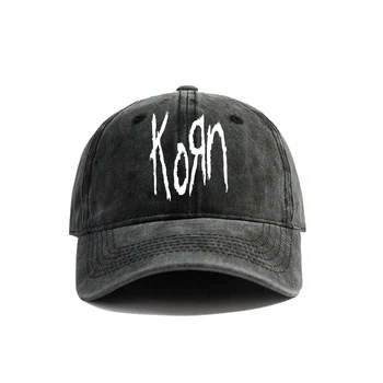 Korn Baseball Cap Distressed Hats Metal Rock band Cap Men Retro Outdoor ...
