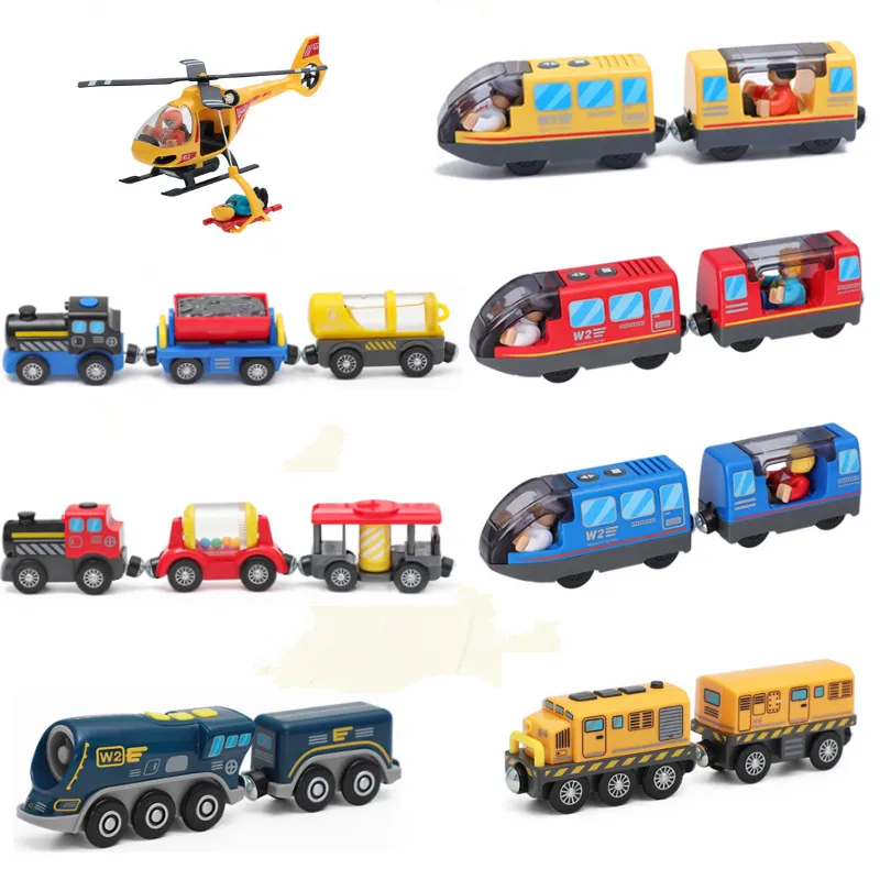 Coche magnético de locomotora para niños, juguete de Tren Eléctrico, compatible con todas las ...