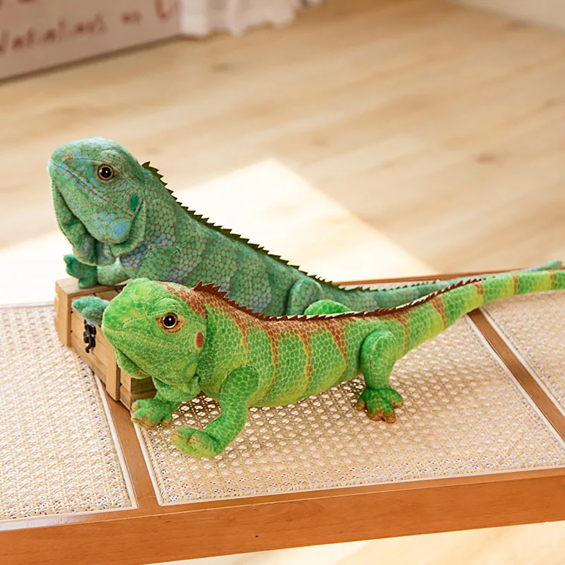 65-95cm-Like-Real-Lizard-Doll-Plush-Toy-Stuffed-Long-Tail-Green-Wild ...