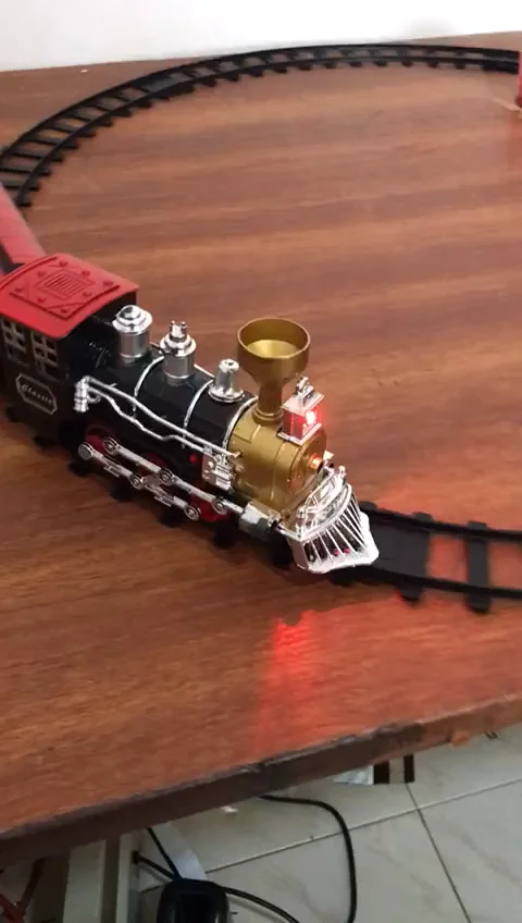 Classic Train Set for Kids with Smoke, Realistic Sounds | Daraz.lk