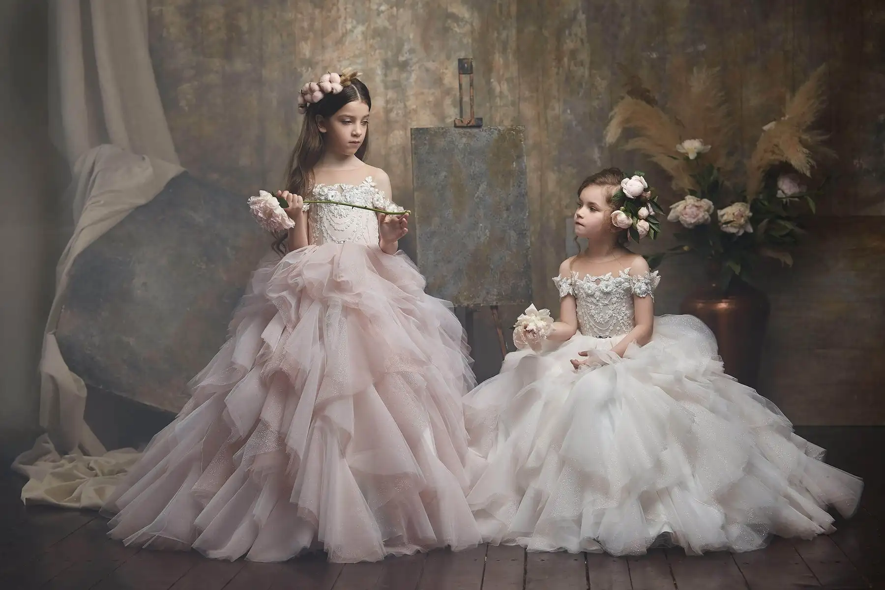 Luxury-Flower-Girls-Dress-Beautiful-Jewel-Lace-Appliques-Kids-Prom ...