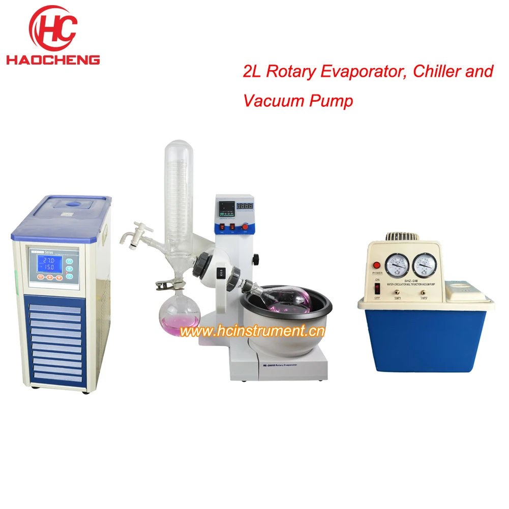 Free Shipping, 2L Vacuum Distillation Rotary Evaporator, Chiller and ...