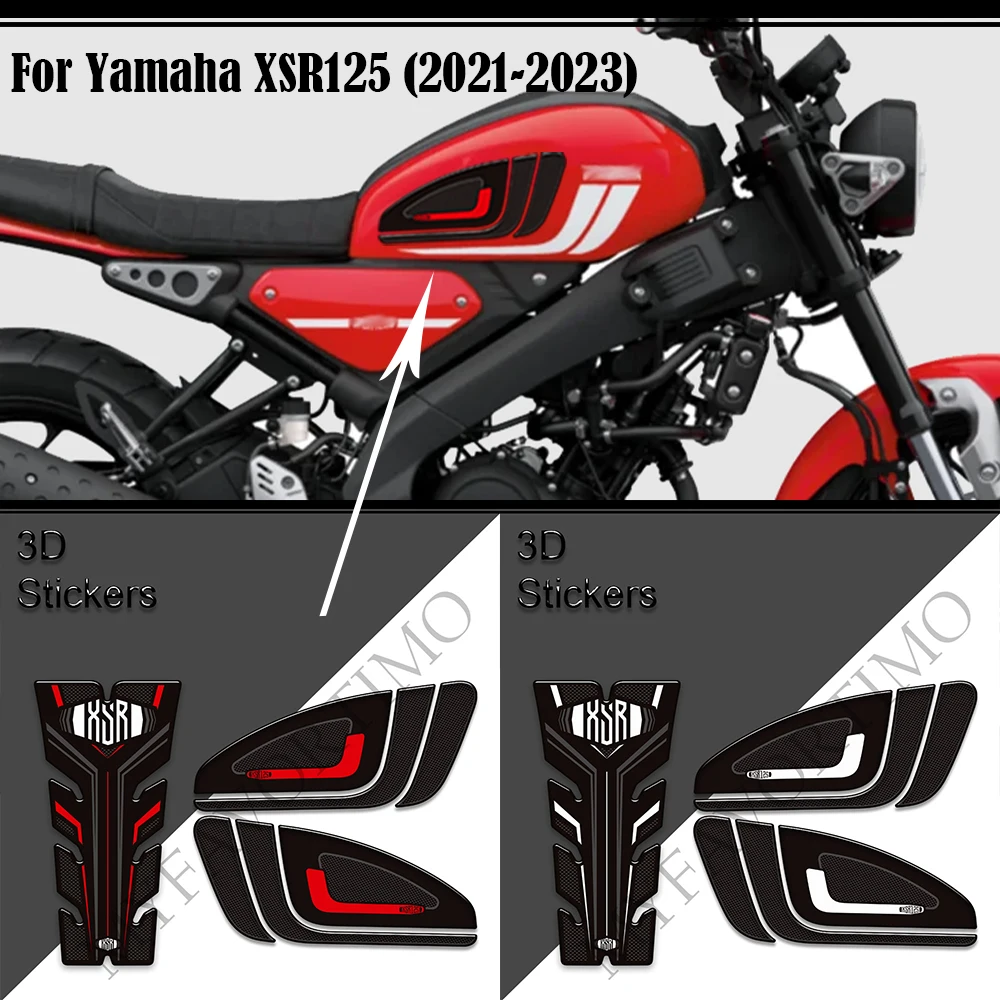 For Yamaha XSR125 XSR 125 Motorcycle Scratch Protection Tank Pad Side ...