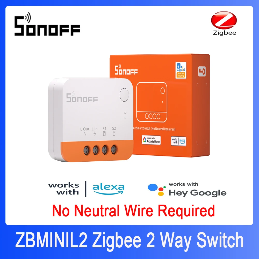 SONOFF-ZBMINIL2-ZBMINI-Extreme-Zigbee-Smart-Switch-No-Neutral-Required ...