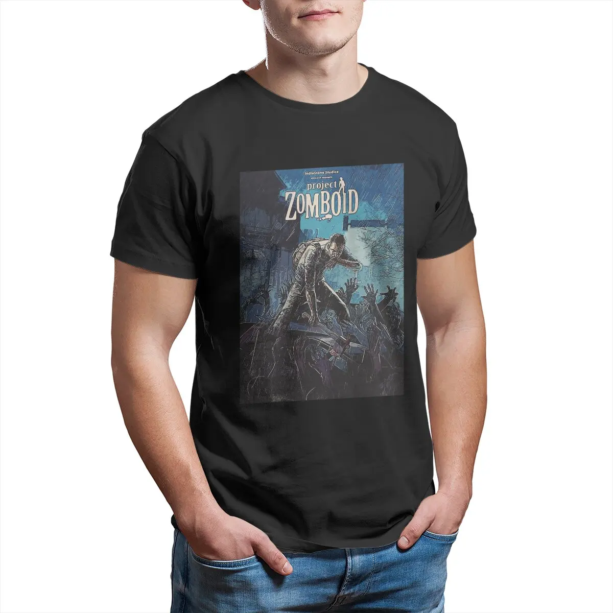 Men-s-T-Shirts-Poster-Unique-Cotton-Tees-Short-Sleeve-Project-Zomboid ...