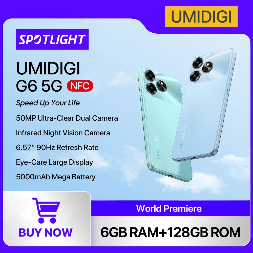 NOVO-5G-UMIDIGI-G6-5G-Smartphone-5G-Android-13-Dimensidade-6100-6-6GB ...