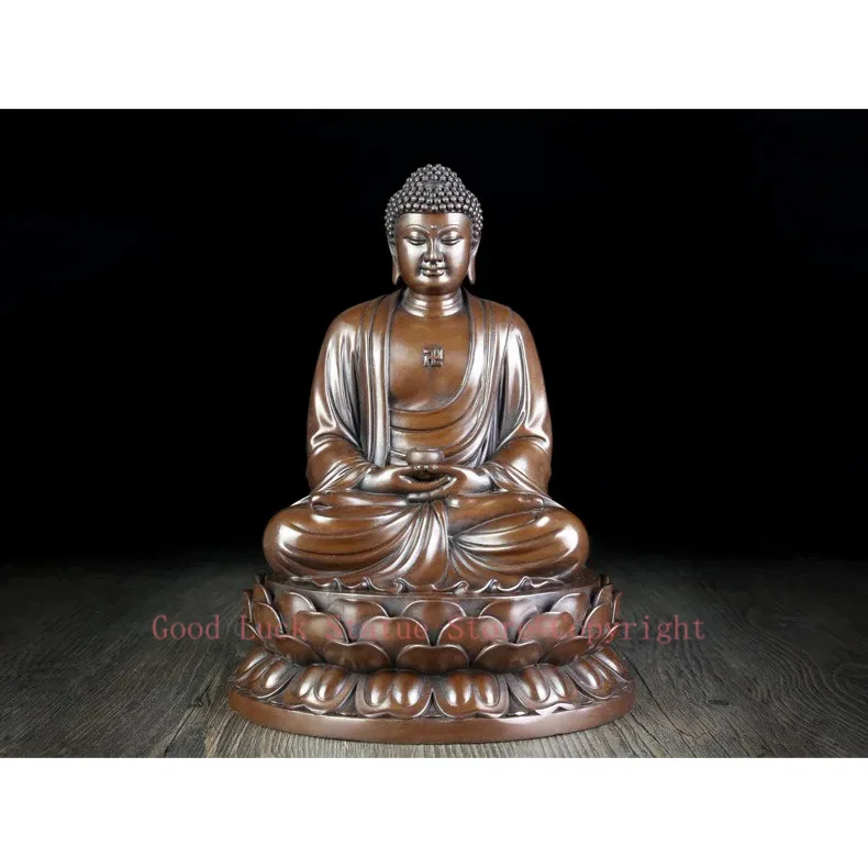 TOP-GOOD-High-grade-Buddha-statue-office-home-house-Protection-Buddhism ...