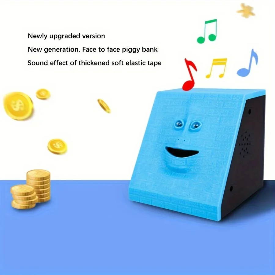1pc Children Sensor Coin Box Cute Face Bank Money Safe Box Piggy Banks ...