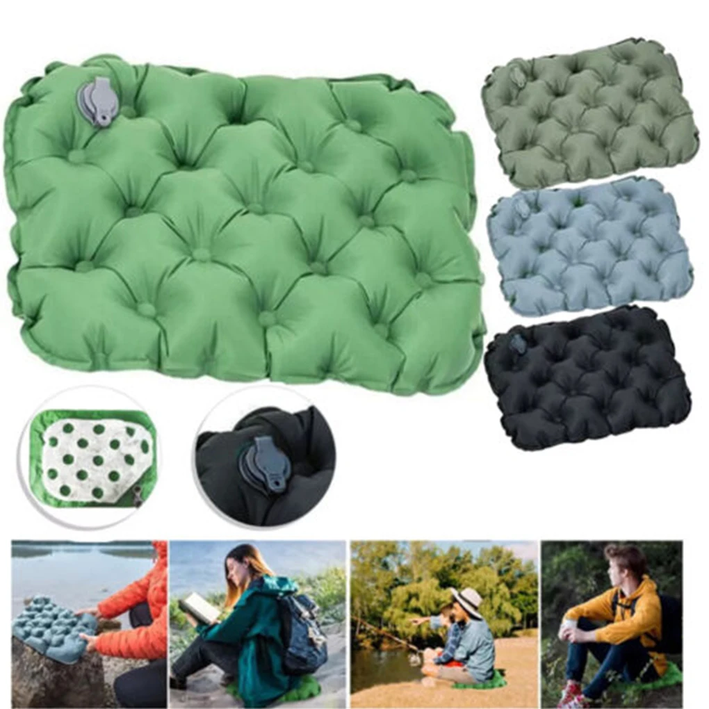 Foldable Air Seat Outdoor Inflatable Cushion Lightweight Wear-resistant ...