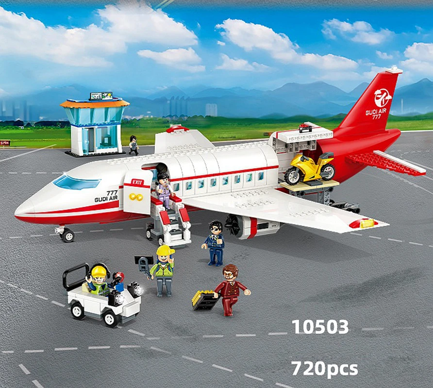 City-Series-Modern-Aviation-Airport-Civil-Passengers-Plane-Aircraft ...