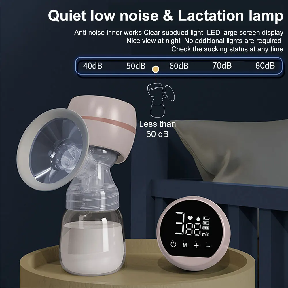 Jual Integrated Electric Breast Pump Milker Suction Automatic Lactation ...