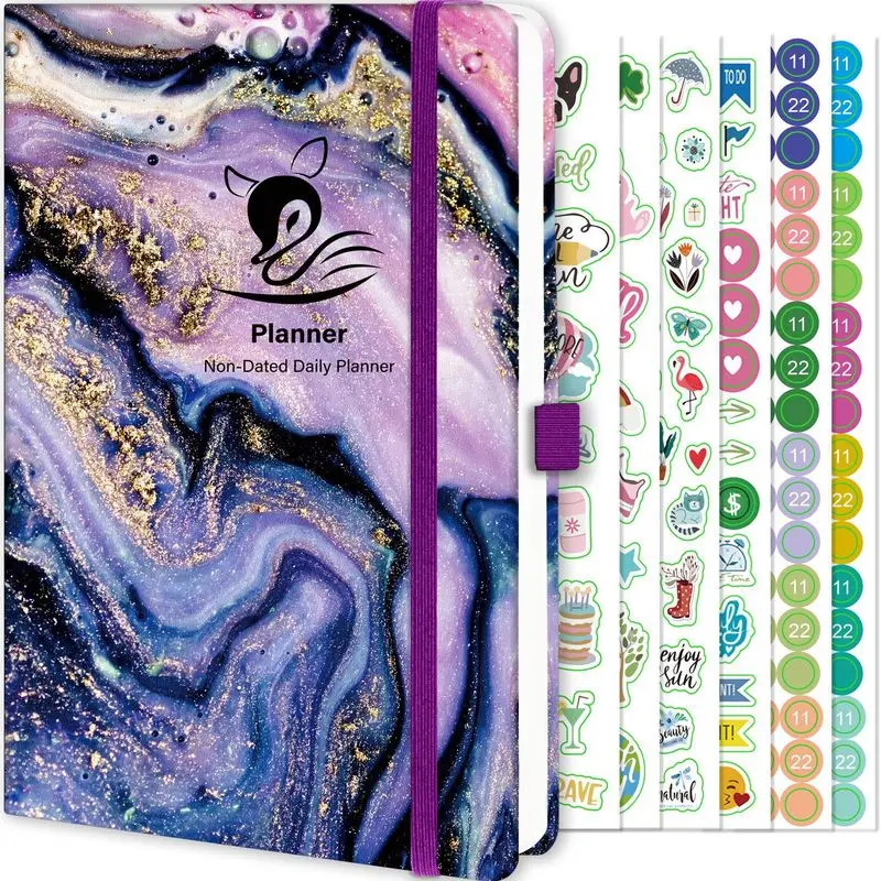 A5-Agenda-Planner-Notebook-English-Version-Weekly-Planner-Target-Habit ...