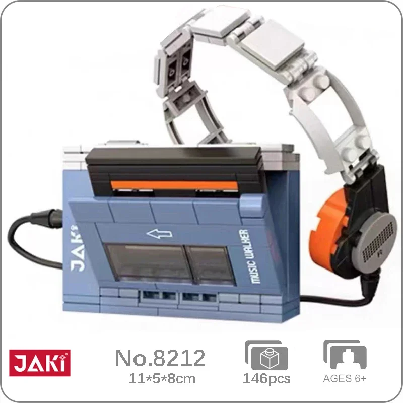 JAKI-8212-Cassette-Music-Walkman-Tape-Recorder-Radio-Earphone-Machine ...