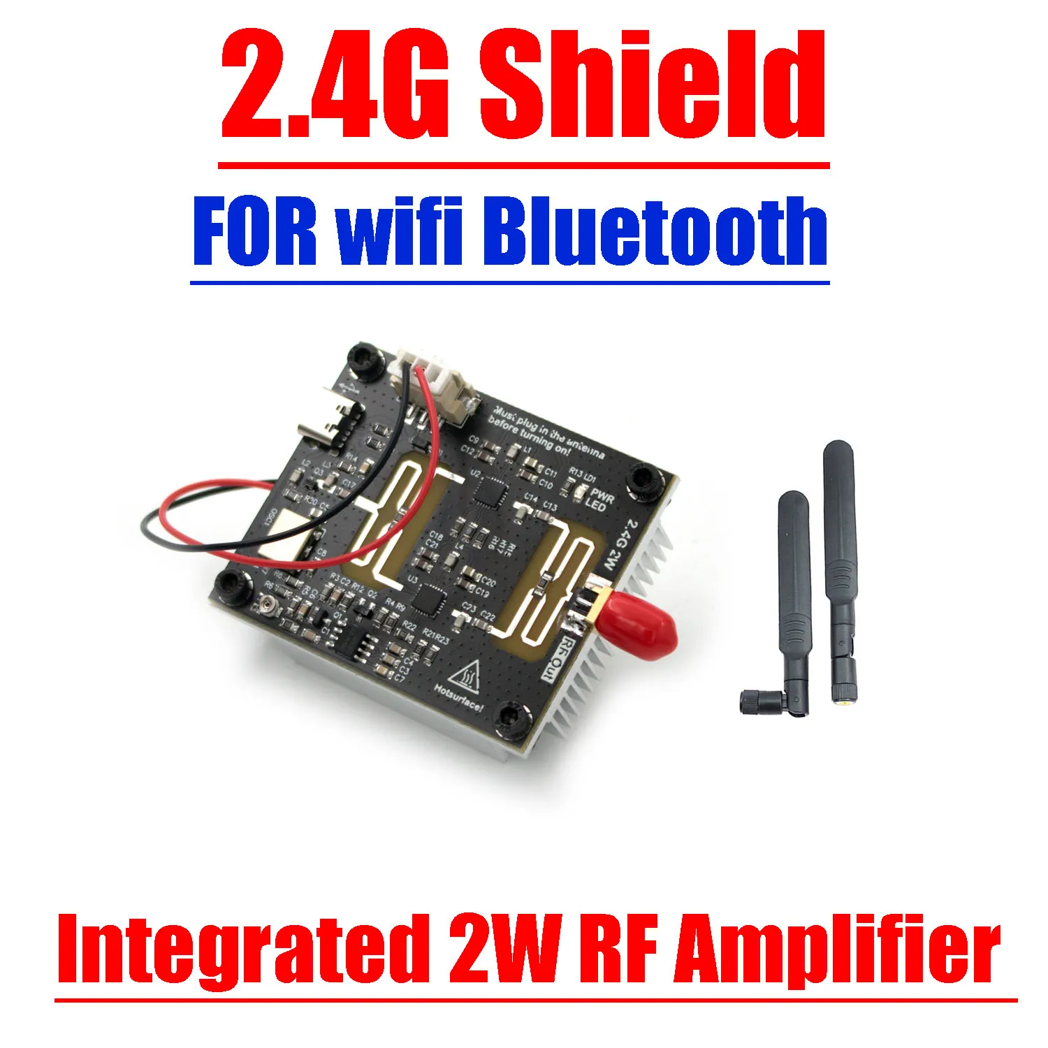 RF-Power-Amplifier-Shield-Module-8DB-Antena-para-2-4Ghz-WiFi-Network ...